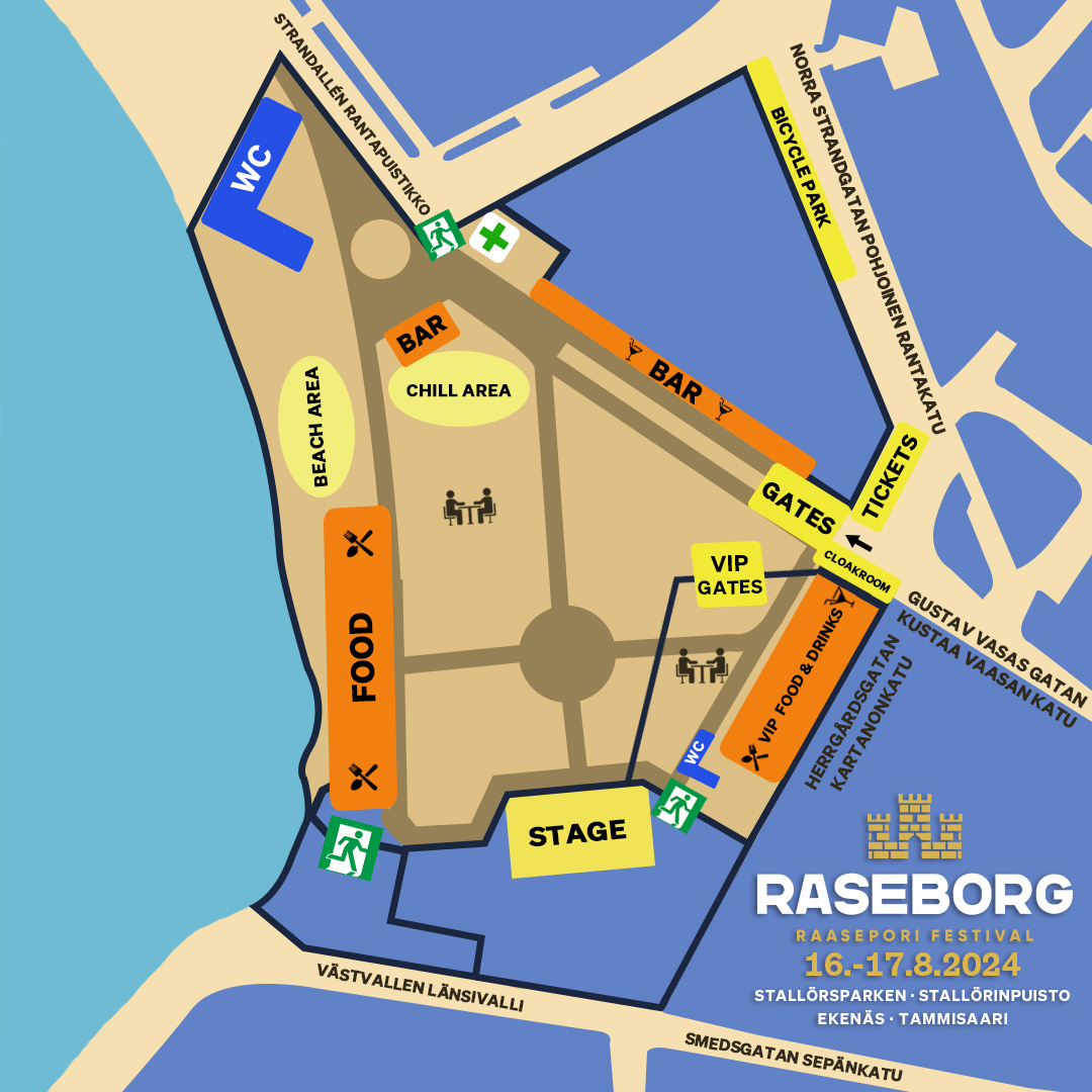ALUEKARTTA SEKÄ VIP MENU ON JULKAISTU! - Raasepori Festival
